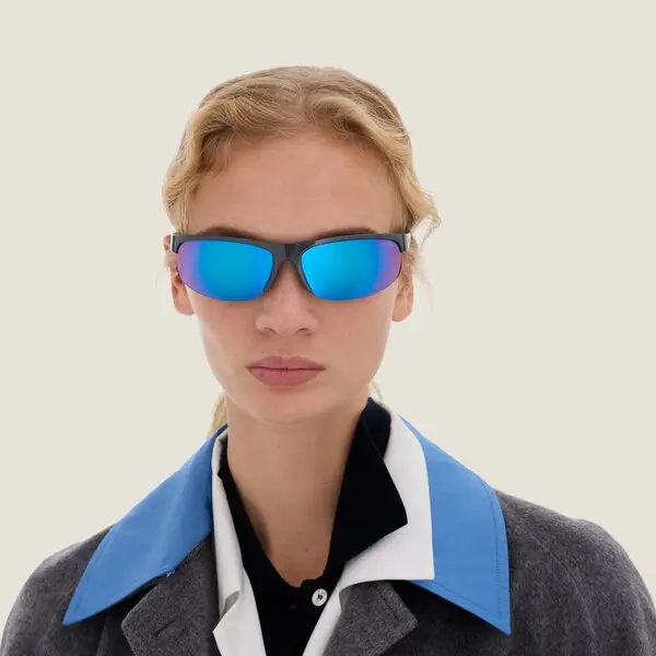 Miu Miu Nocturne Sunglasses - Mirrored Cyan Lenses | Editorialist